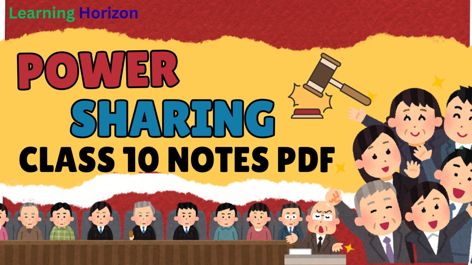 Power Sharing Class 10 Notes PDF – CBSE Political Science Chapter